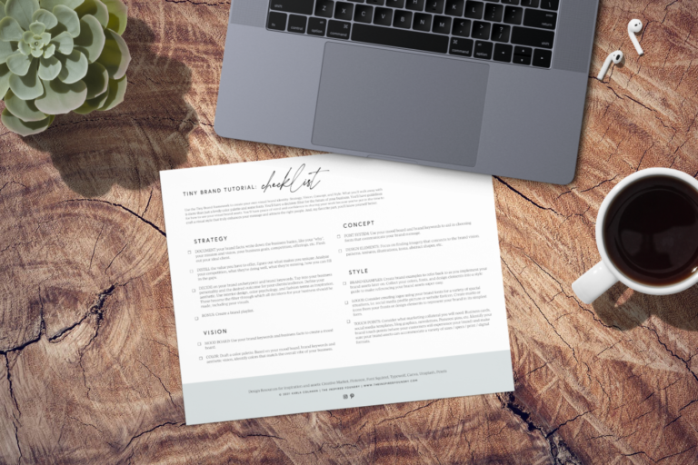 The Tiny Brand Checklist (for the DIY-er) - theinspiredfoundry.com